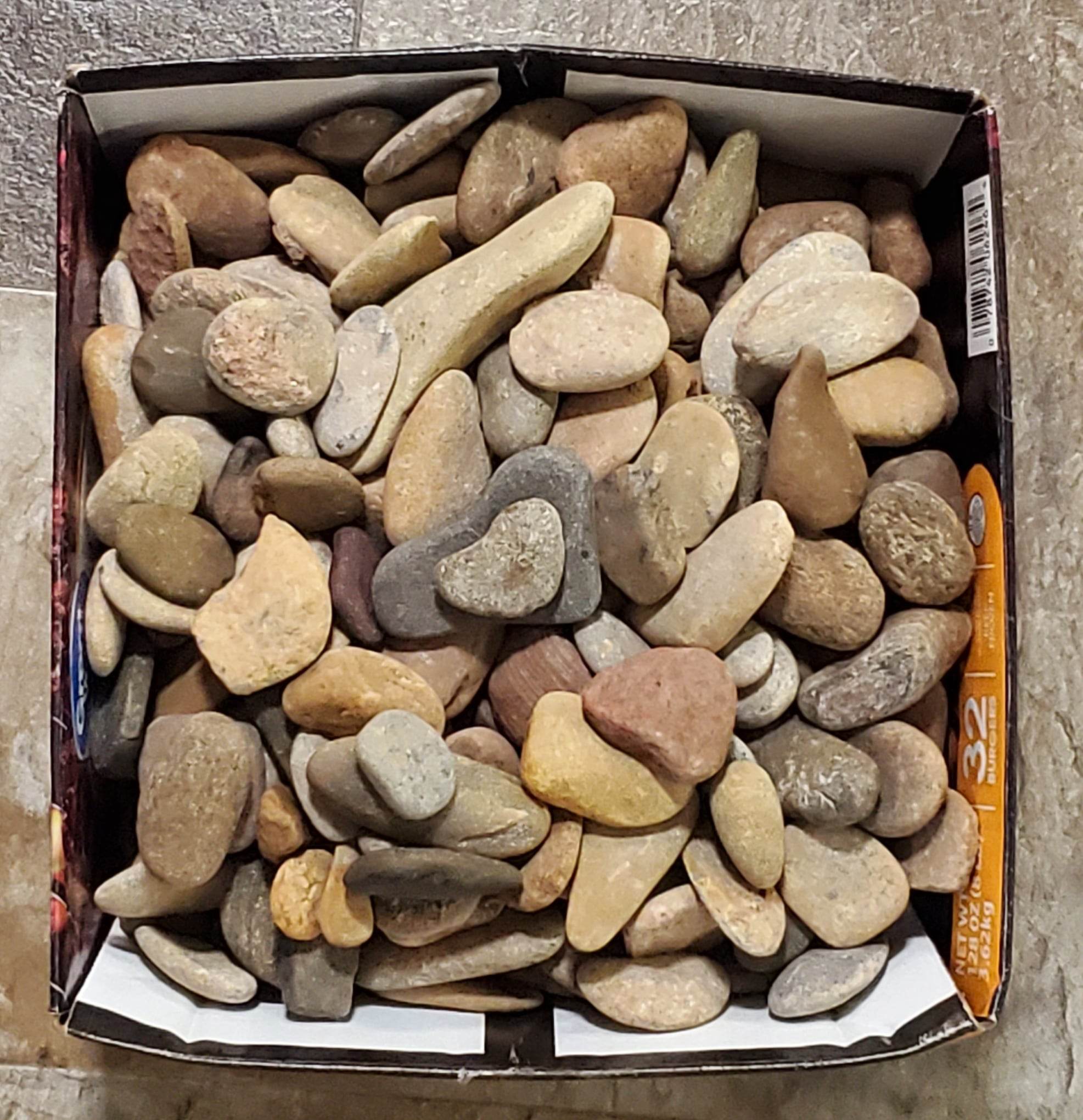BOX OF ROCKS – ON THE PORCH